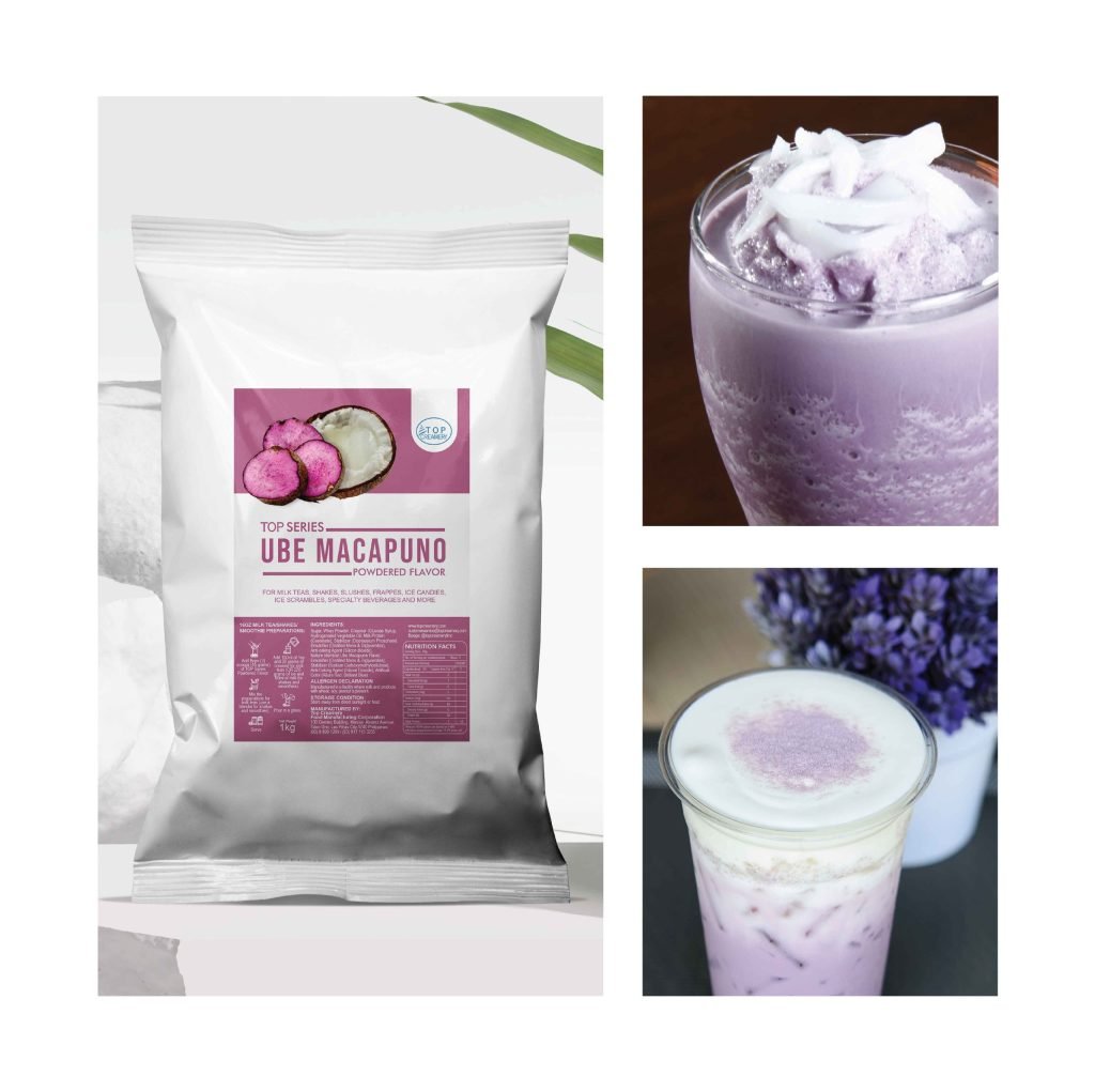 TOP Series Ube Macapuno Powder Flavor 1kg - Beverage Master